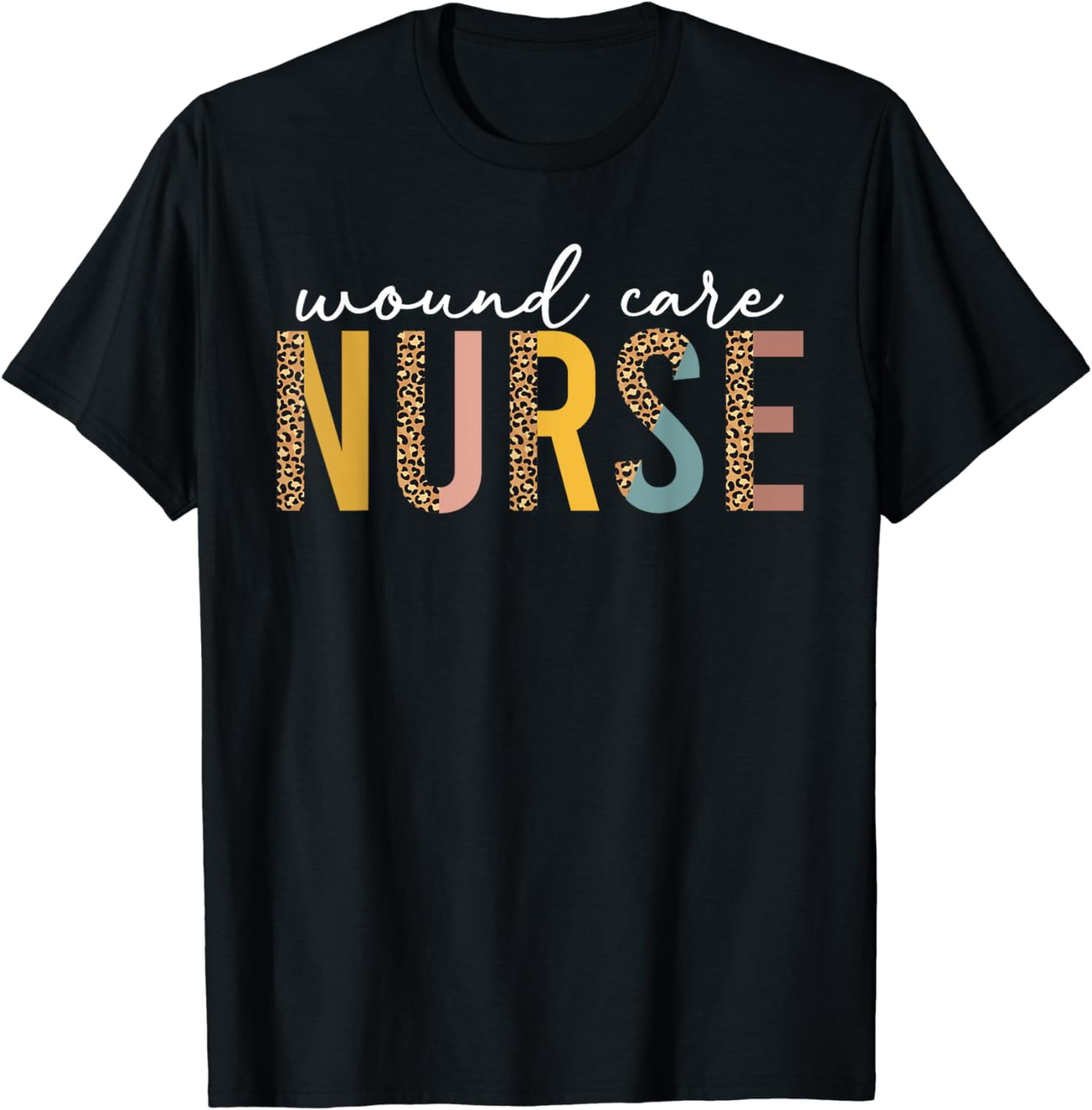 leopard Wound Care Nurse Nursing Wound Ostomy Nurse T-Shirt - Walmart.com