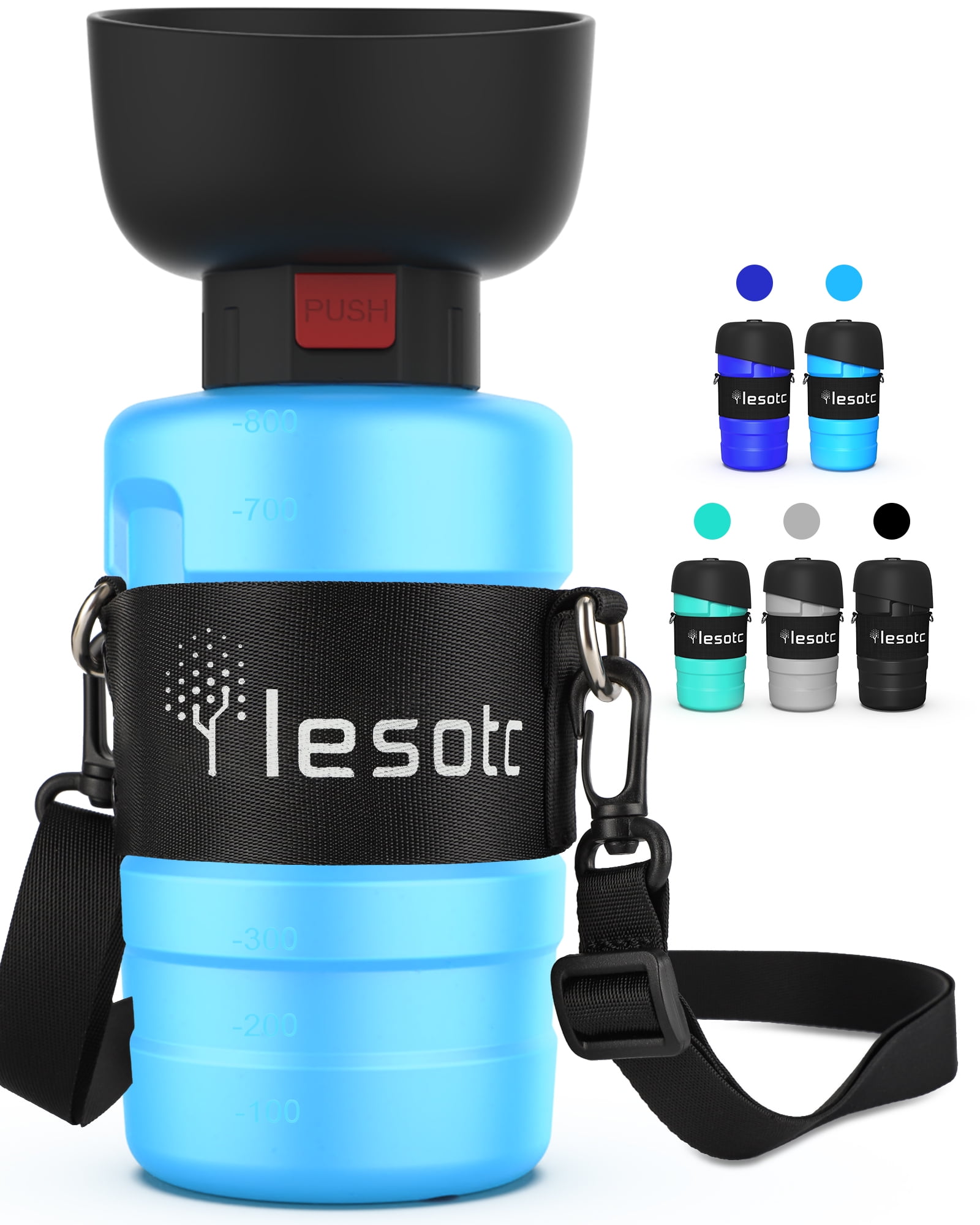 lesotc 2022 Upgraded Pet Water Bottle for Dogs,Dog Water Bottle ...