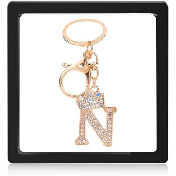 letter Keychain,Decorative Keychain,name keychain Initial gold 26 ...