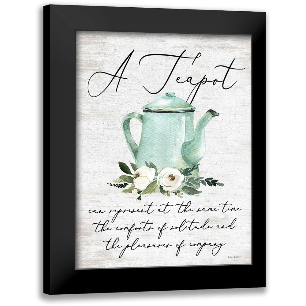 lettered And lined 12x14 Black Modern Framed Museum Art Print Titled ...
