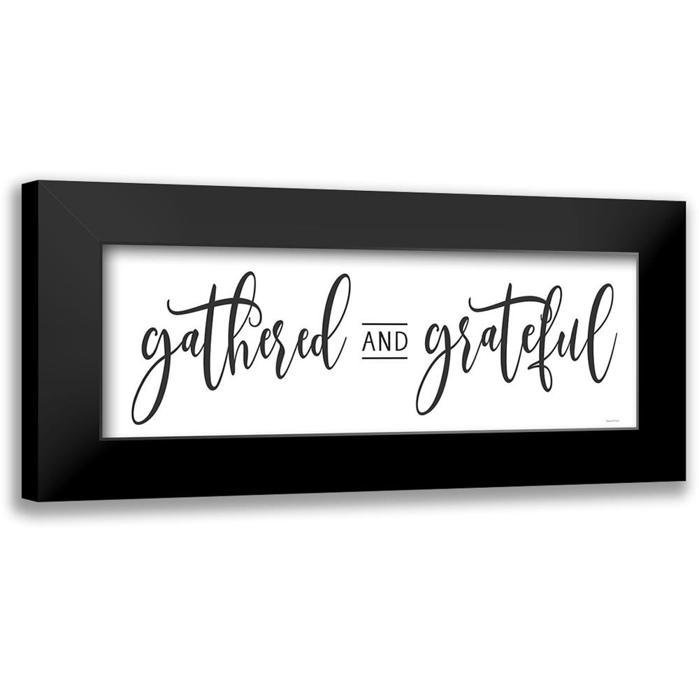 lettered And lined 18x9 Black Modern Framed Museum Art Print Titled ...