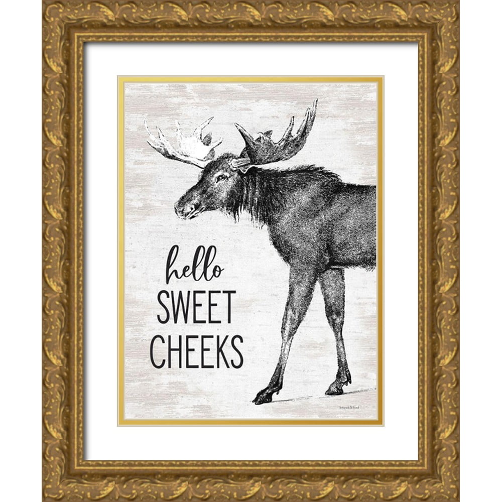 lettered And lined 19x24 Gold Ornate Wood Framed with Double Matting ...