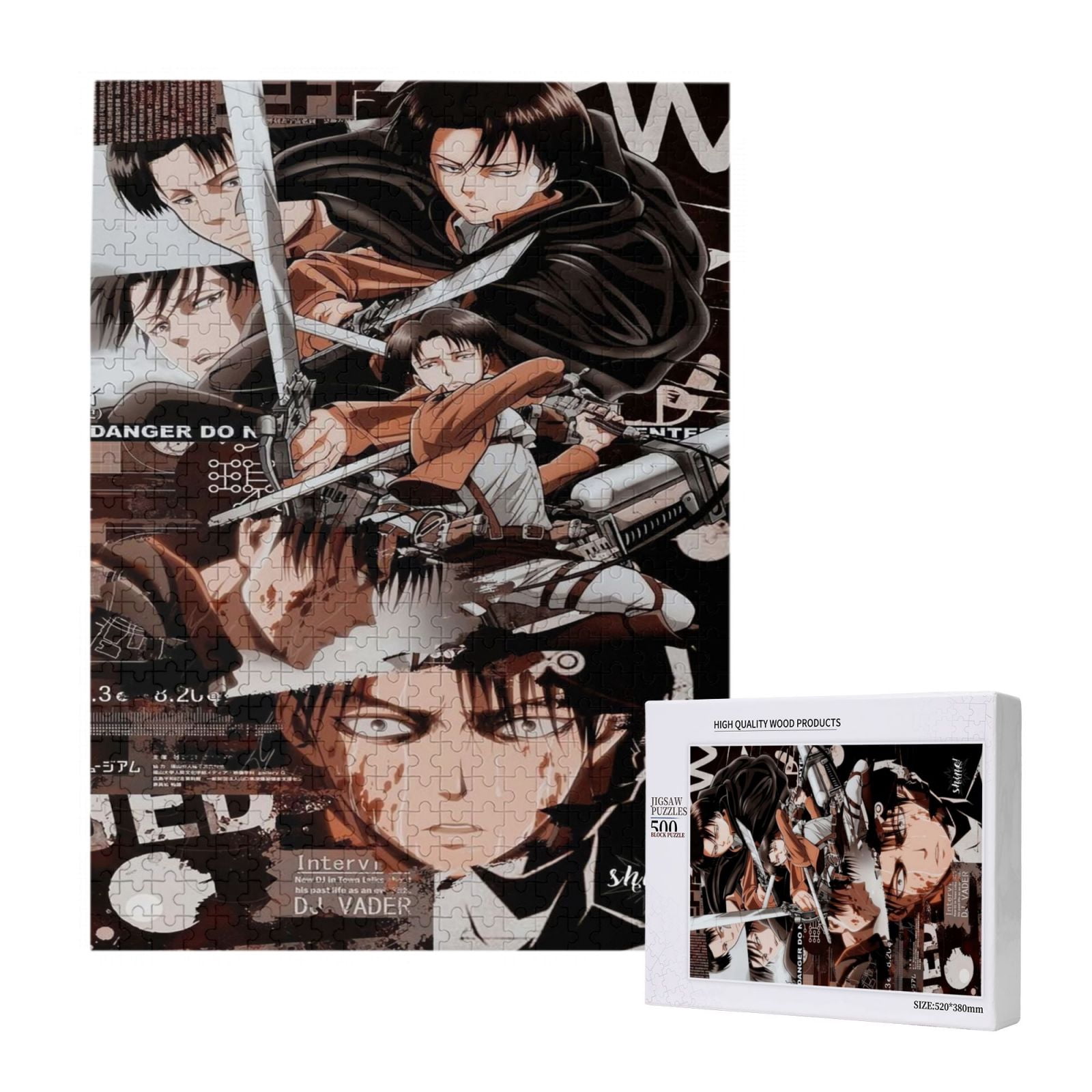 levi Ackerman Jigsaw Puzzles for Adults 300/500/1000 Piece, Party ...