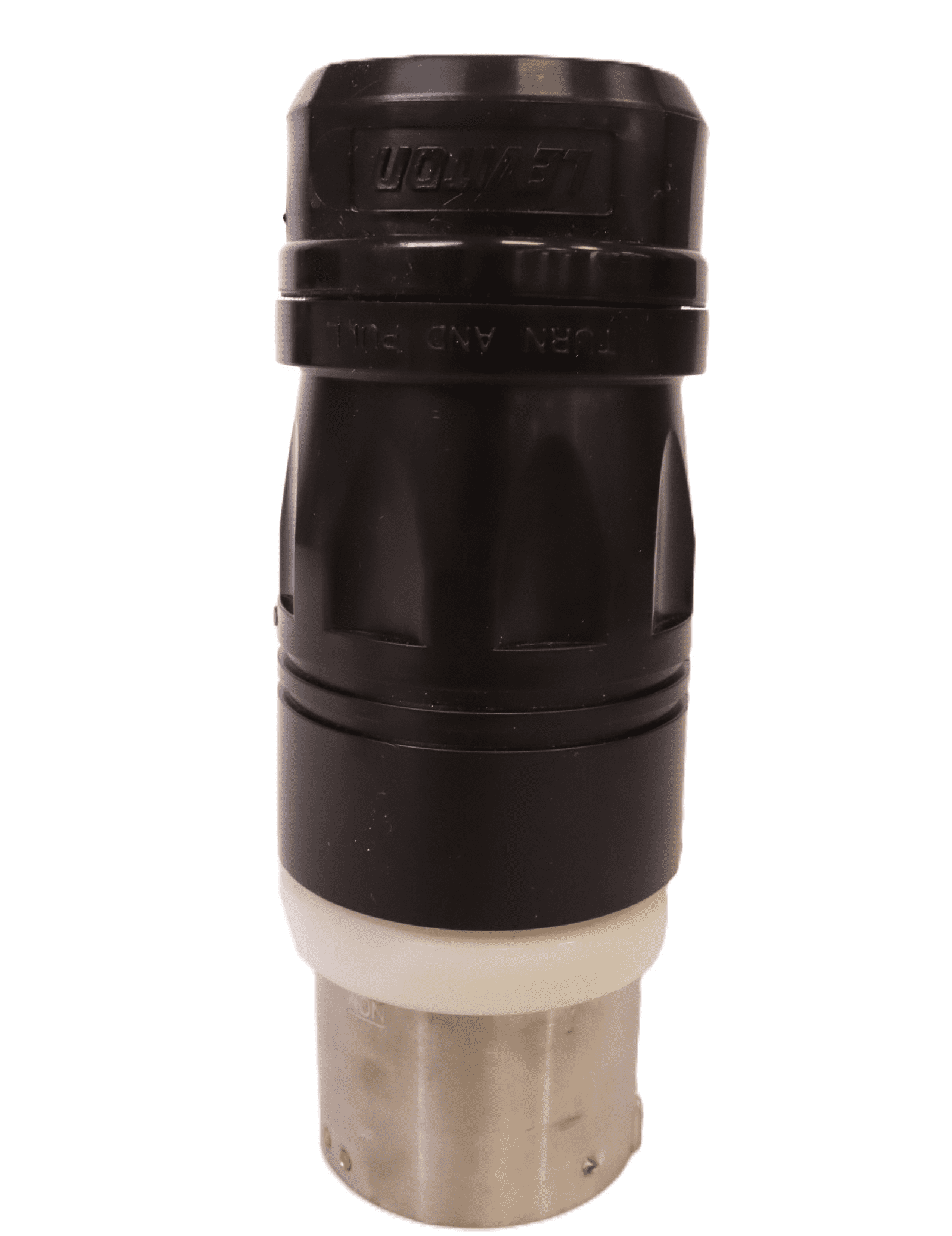 leviton cs8165c 50amp, 3-phase 480v ac, non-nema, 3p, 4w, black & white ...