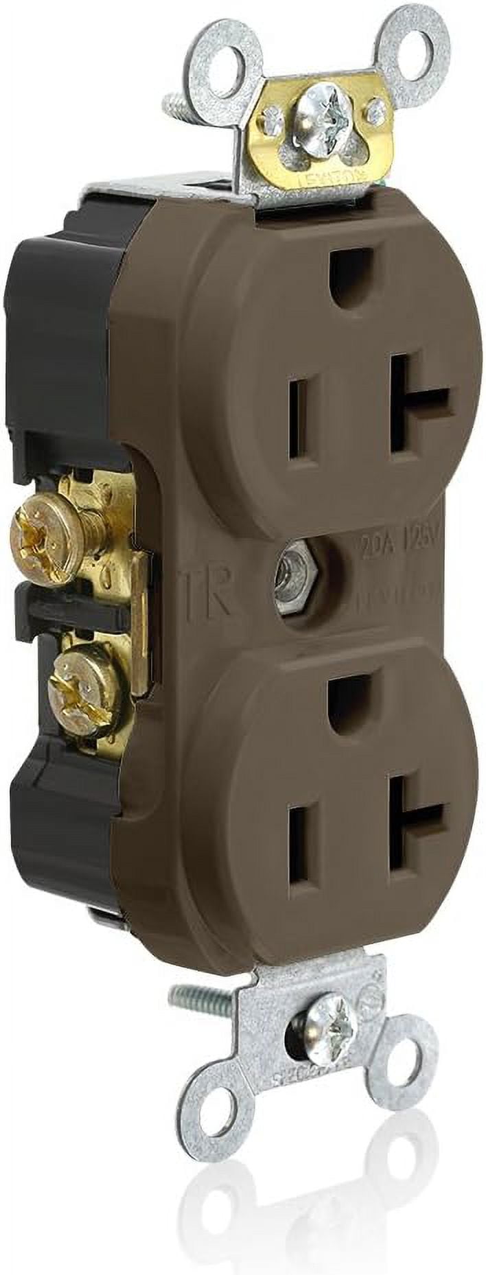 leviton tcr20 side wired commercial spec grade tamper resistant duplex ...