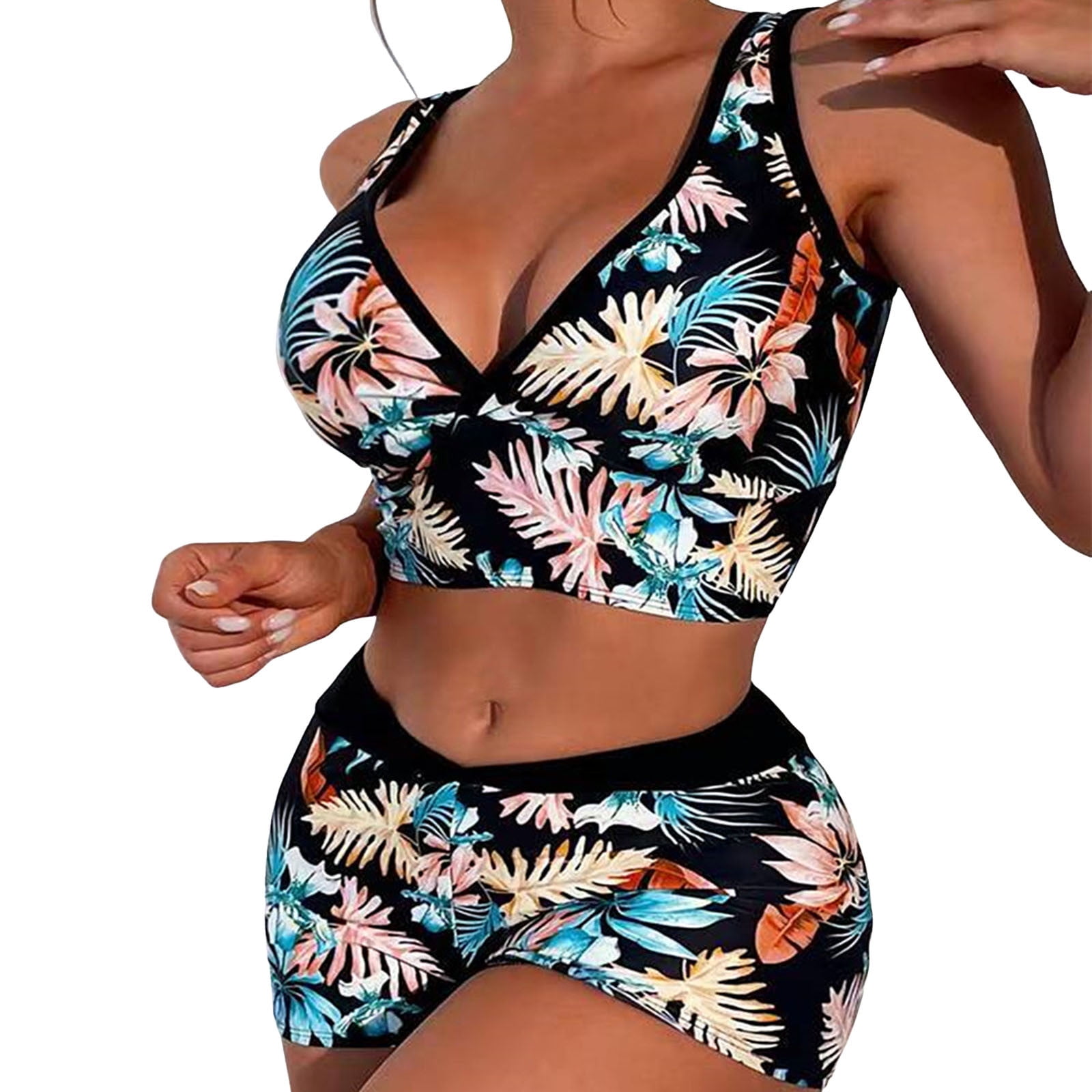 lgldxts Women Bikini Sets 2 Piece Swimsuits Modest Vintage Shoulders ... lgldxts Women Bikini Sets 2 Piece Swimsuits Modest Vintage Shoulders ...