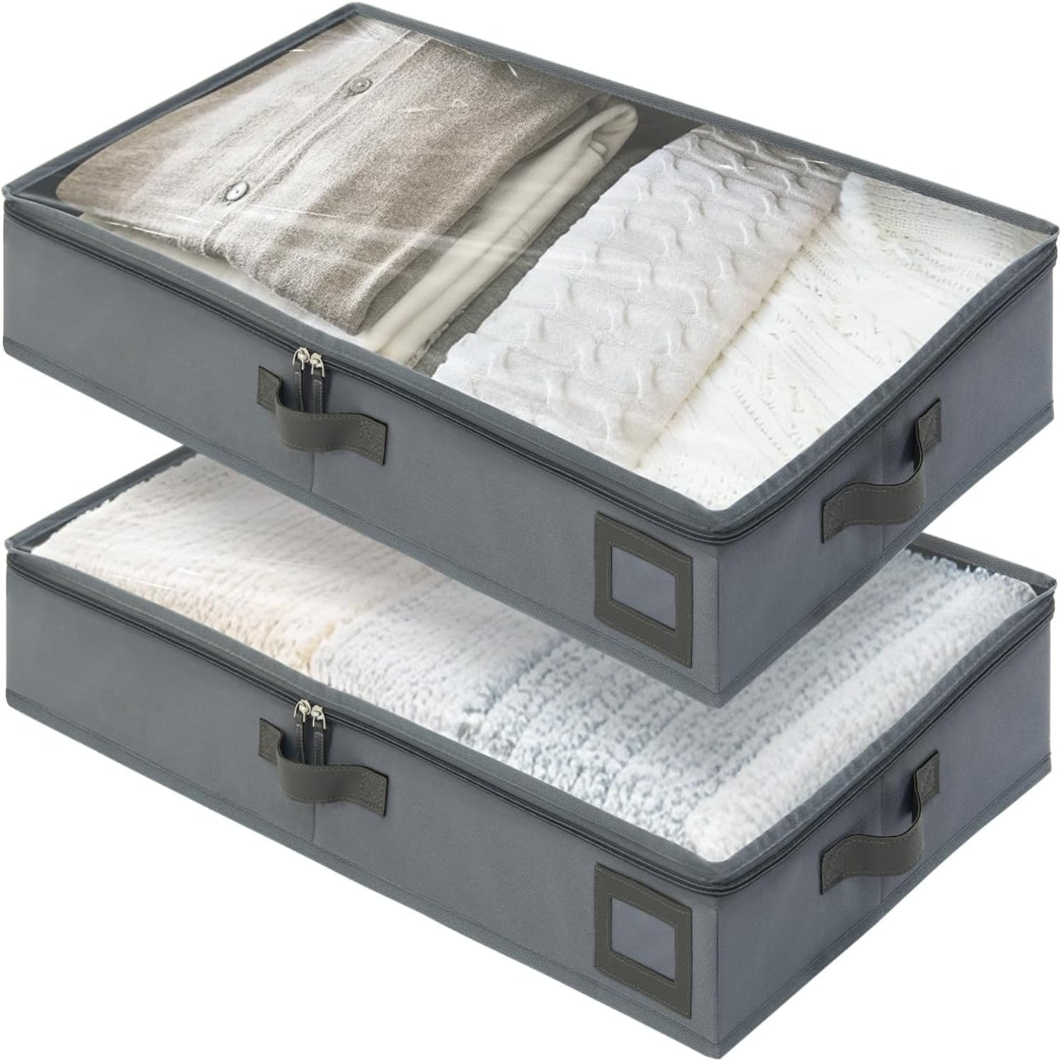 lgskybiudun Plumegan 10 Inch Large Under Bed Storage Container Underbed ...