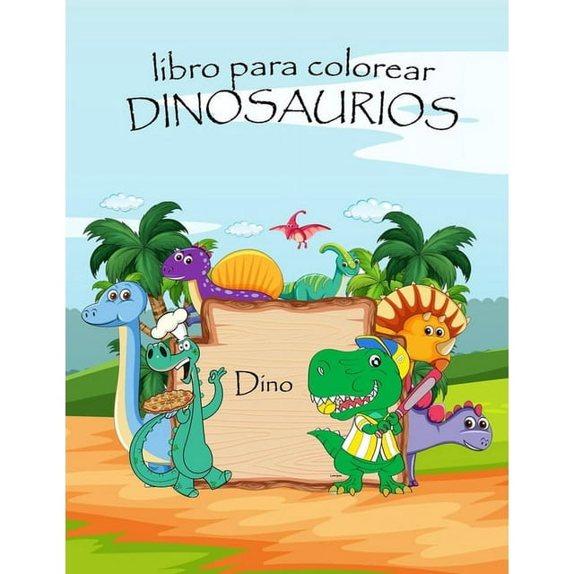 libro para colorear dinosaurios: libros para colorear dinosaurios libro ...