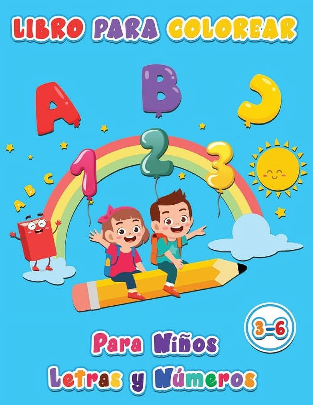 libro para colorear para niÃ±os letras y nÃºmeros: Alfabeto de libros ...