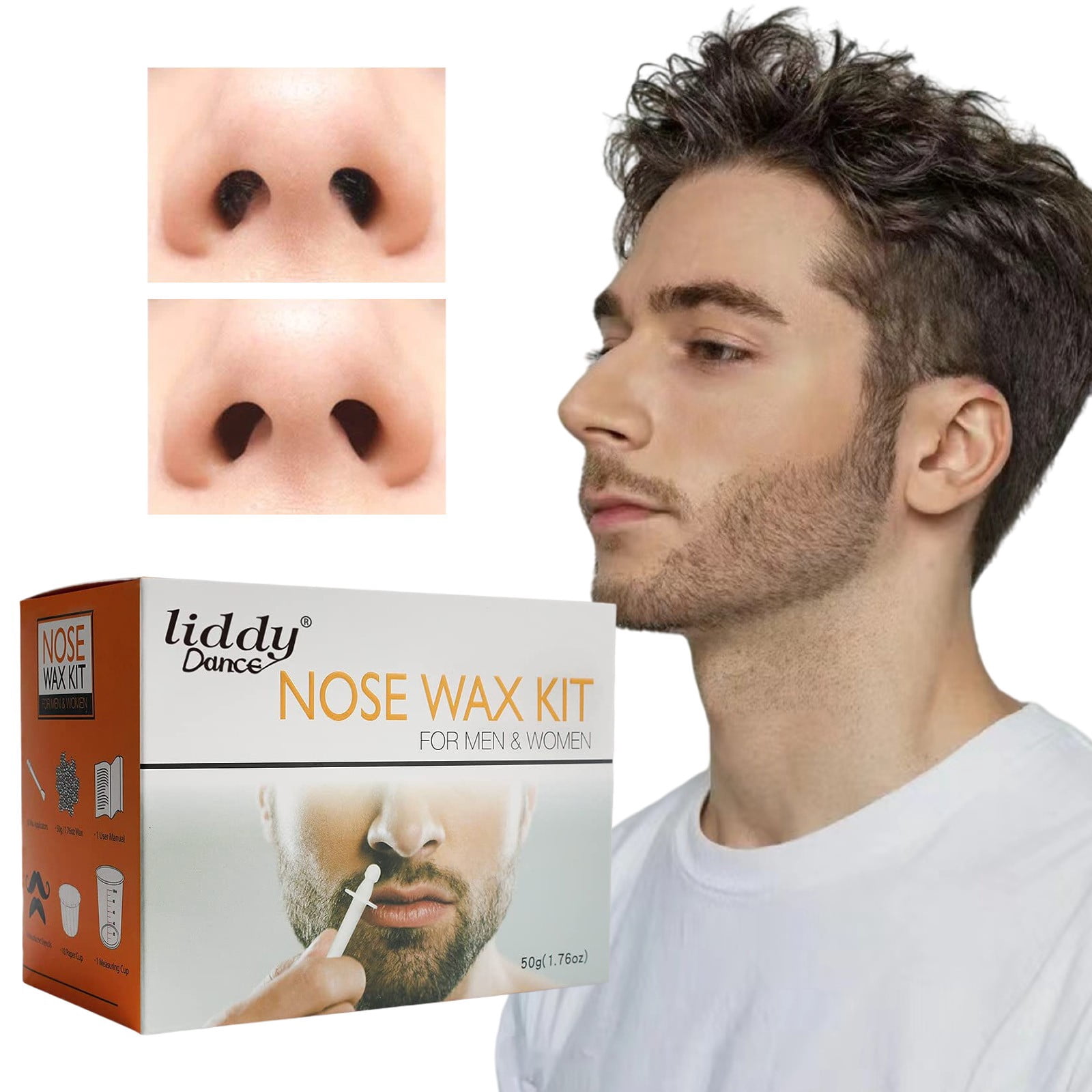 liddy Dance Mose Hair Wax Kit with Sticks,Nose Hair Removal - Wax Kit ...