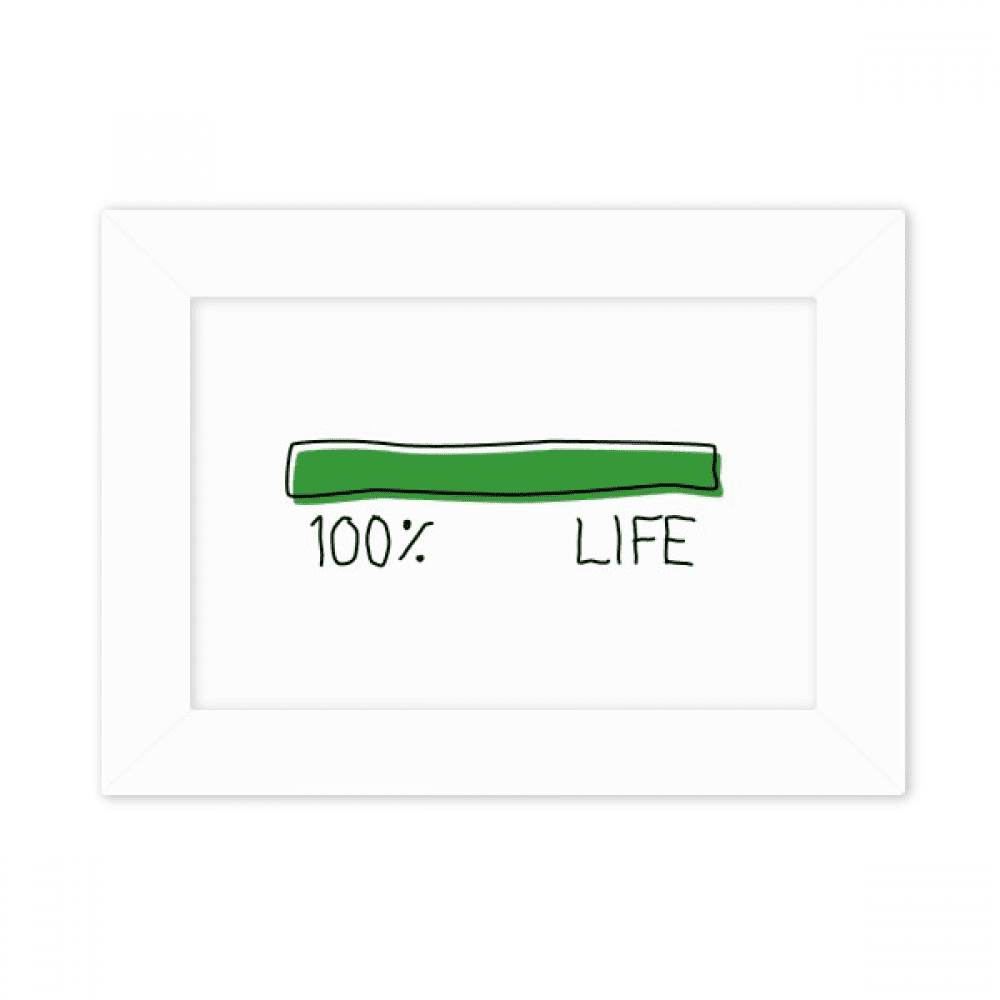 life energy progress bar hundred percent longevity elderly photo mount ...