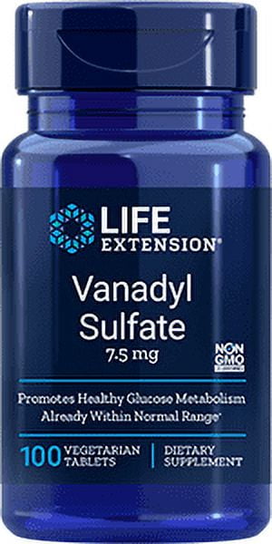 Life Extension Vanadyl Sulfate - Trace Mineral, Vanadium - Supports ...