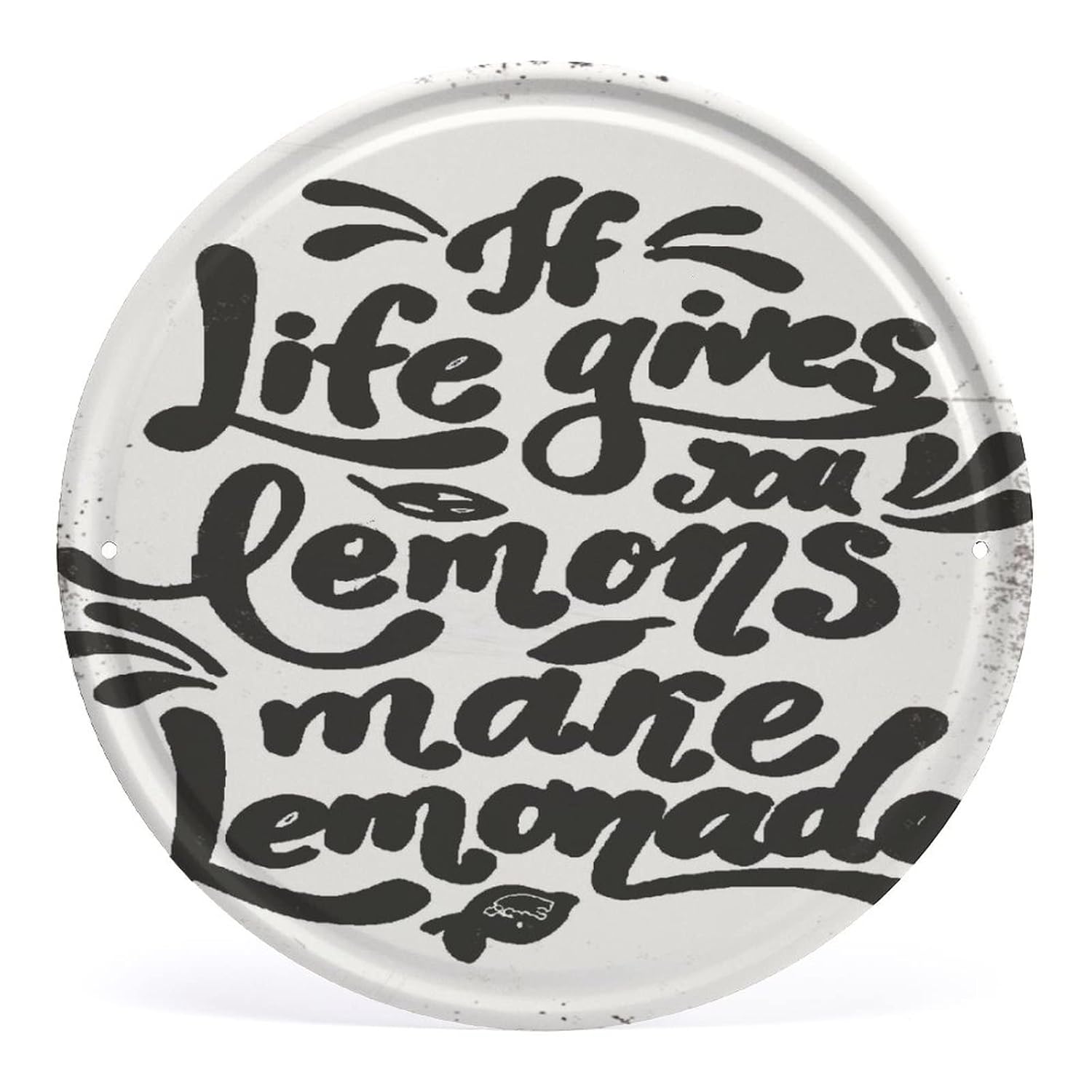 If life gives you lemon Garden Lemon Decor New Vintage Retro Round ...