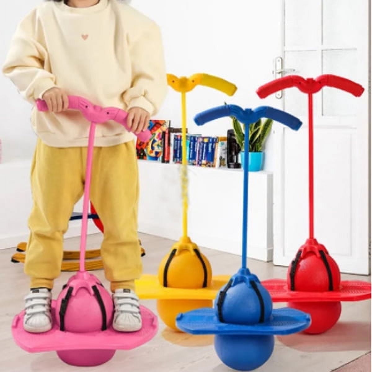 lifemoda Bouncy Children's Detachable Jumping Ball with Handle, PVC ...