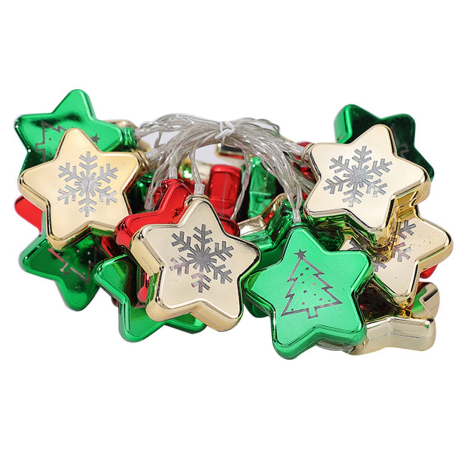 light up garland christmas 3M - Battery Operated Star LED Christmas ...