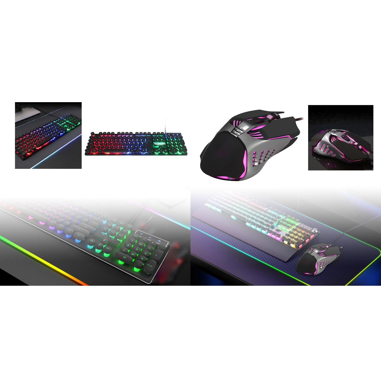 light up keyboard Keybinds Rapid Fire Button for Windows PC Gamers USB ...