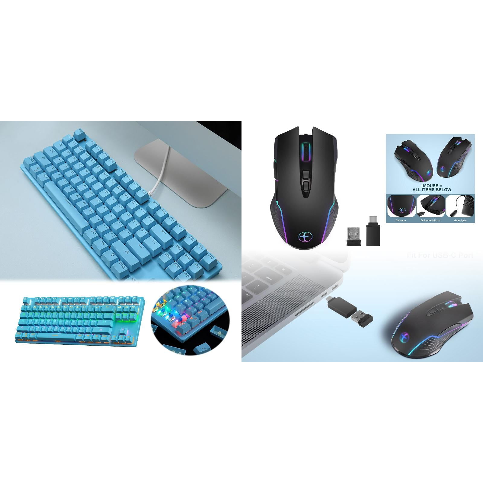 light up keyboard Programmable Macro Shortcuts computer game hardware Mechanical Keyboard With ...