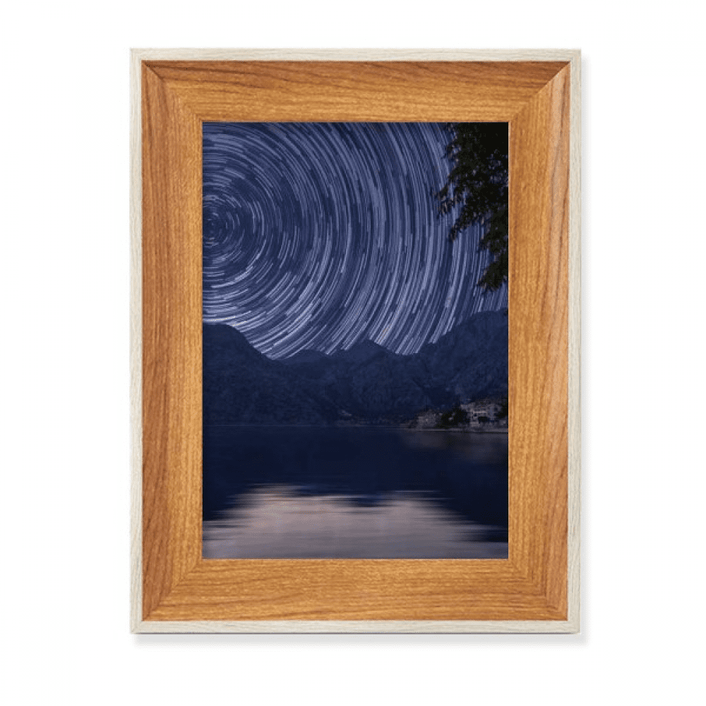 light-year stars dark night desktop wooden photo frame display picture ...
