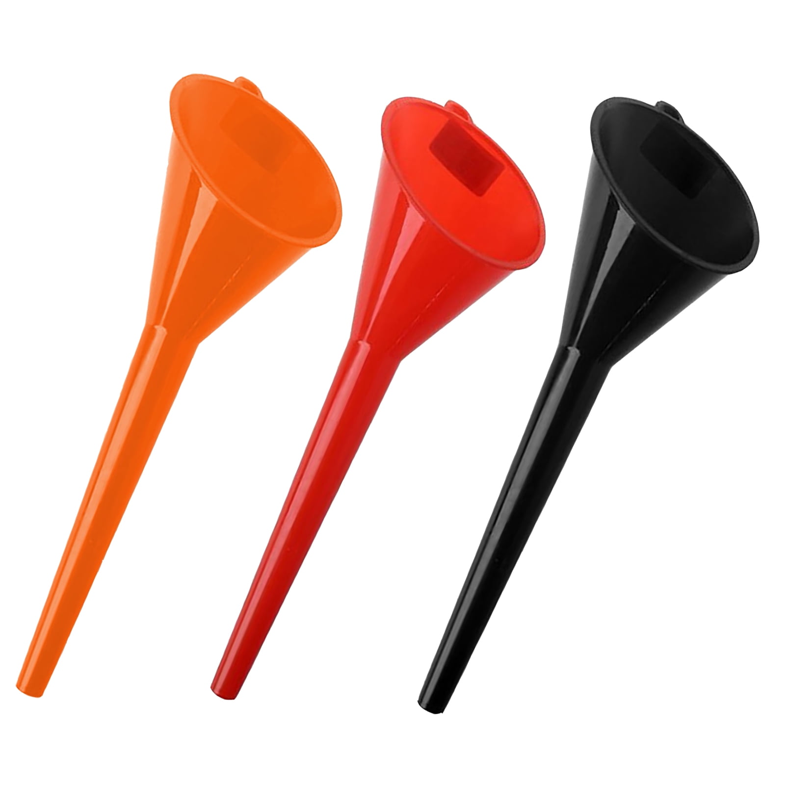 Oil Funnel 3-Pack, Multi Function Plastic Long Neck Oil Funnel - for ...