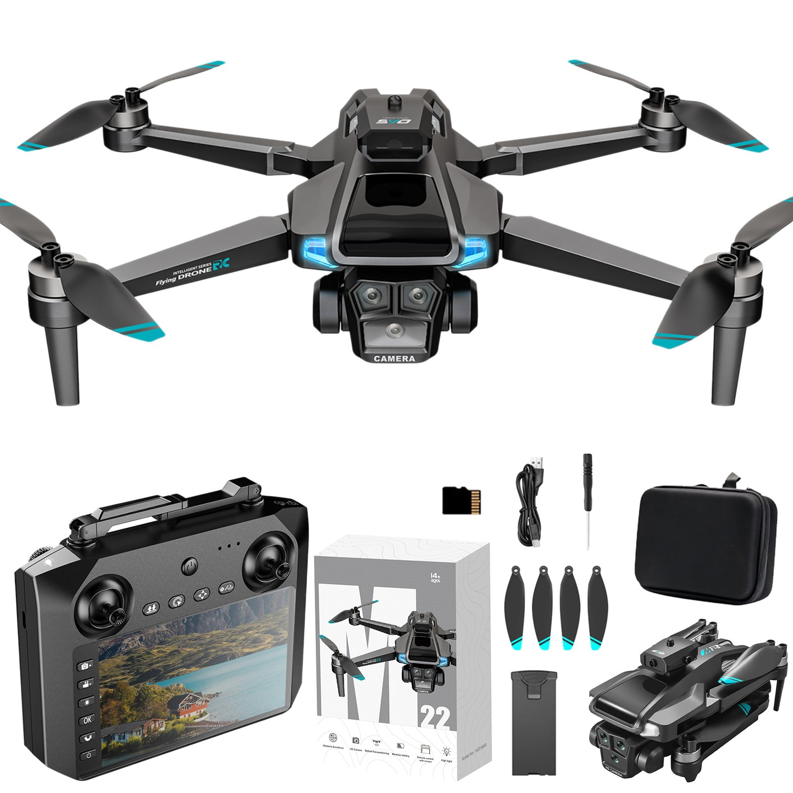 lighting Mini 4K, Drone with 4K UHD Camera for Adults, Under 249 g, 3-Axis Gimbal Stabilization ...