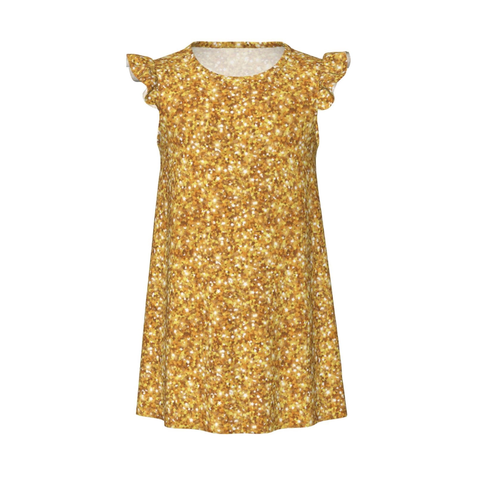 lightning Gold Glitter Girls Nightgowns, Toddler Girl Pajamas ...