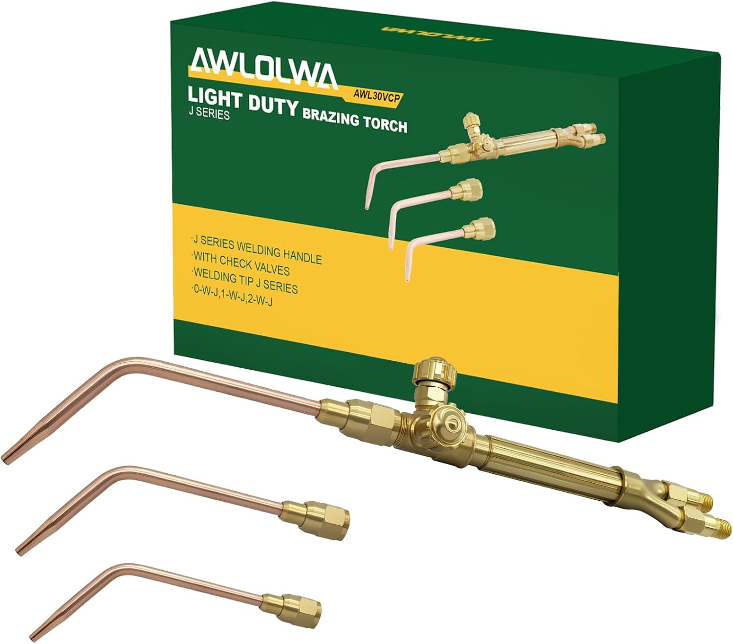 ligth duty welding/brazing series "j" torch handle with welding tips ...