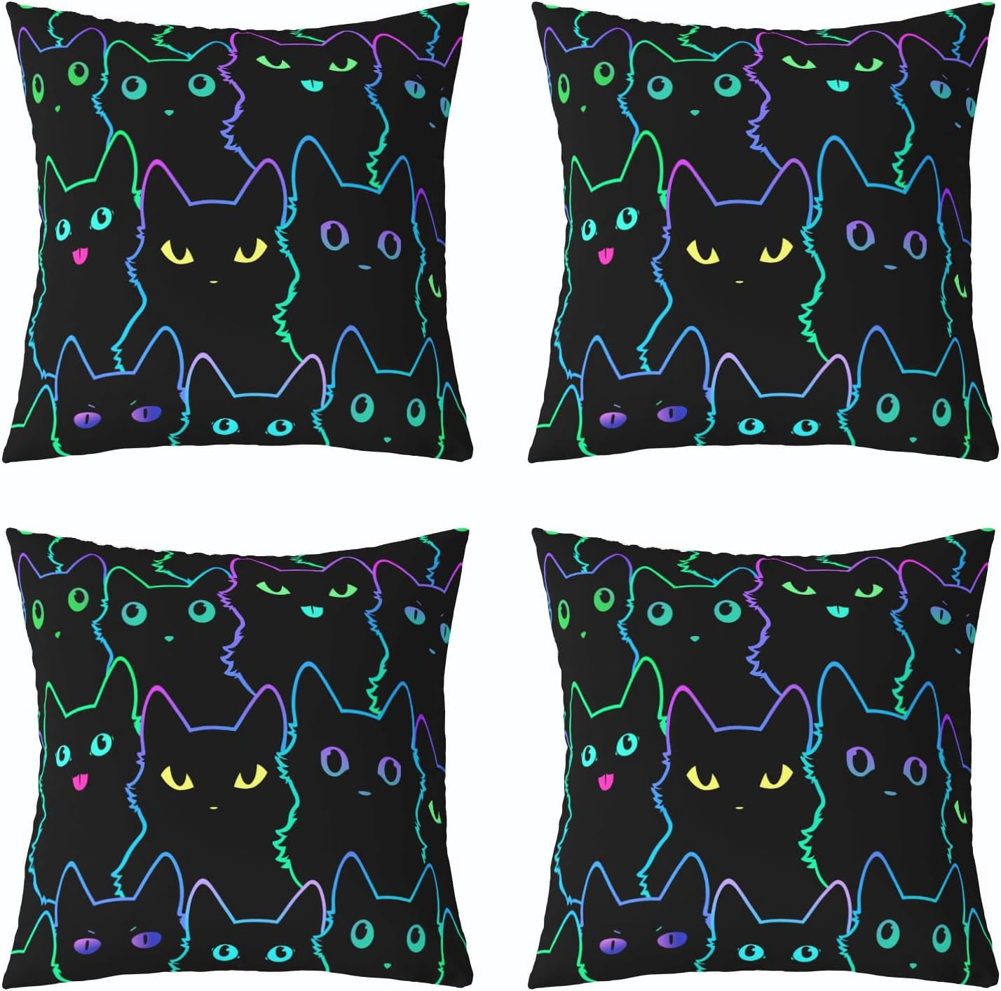 lihgd Vintage Movie Theater Throw Pillow Covers For Sofa Couch Grunge ...