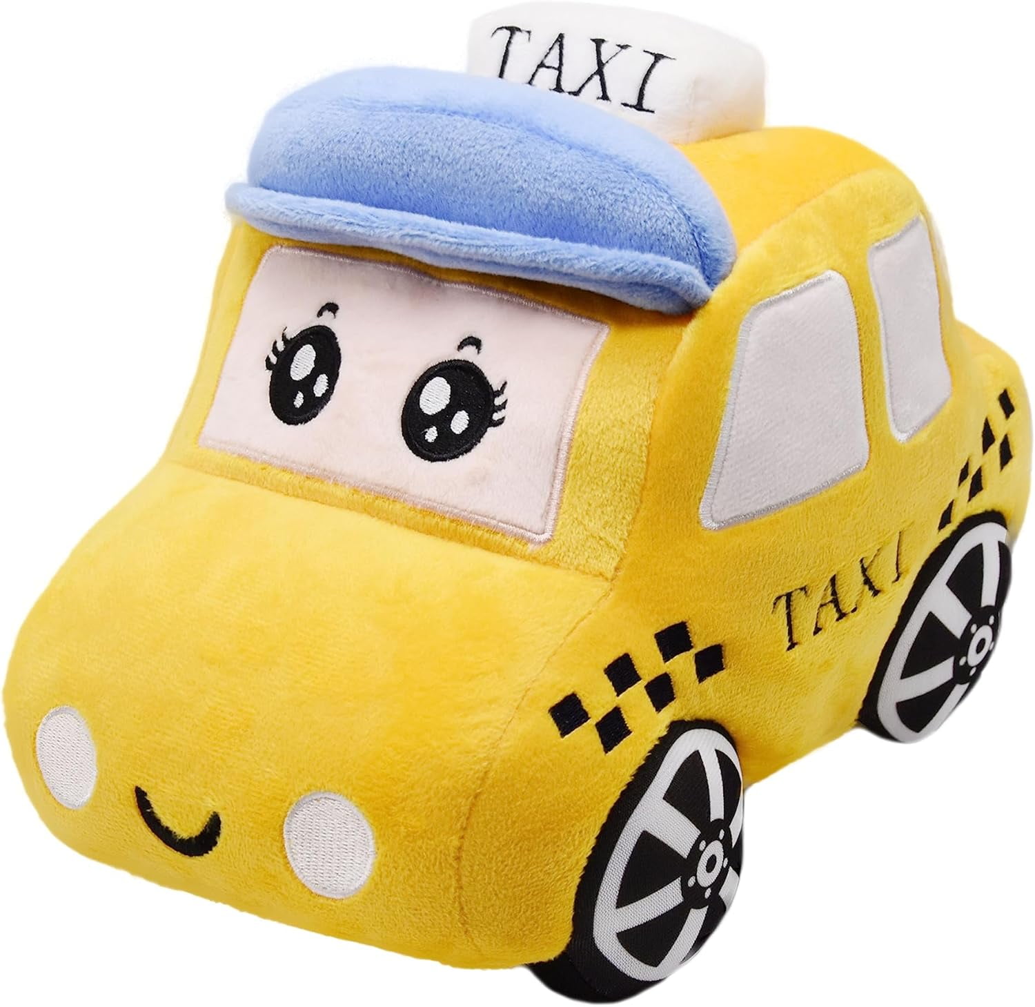 lijikeji Soft Plush Police Car Stuffed Toy Super Cute Blue Squad Car ...