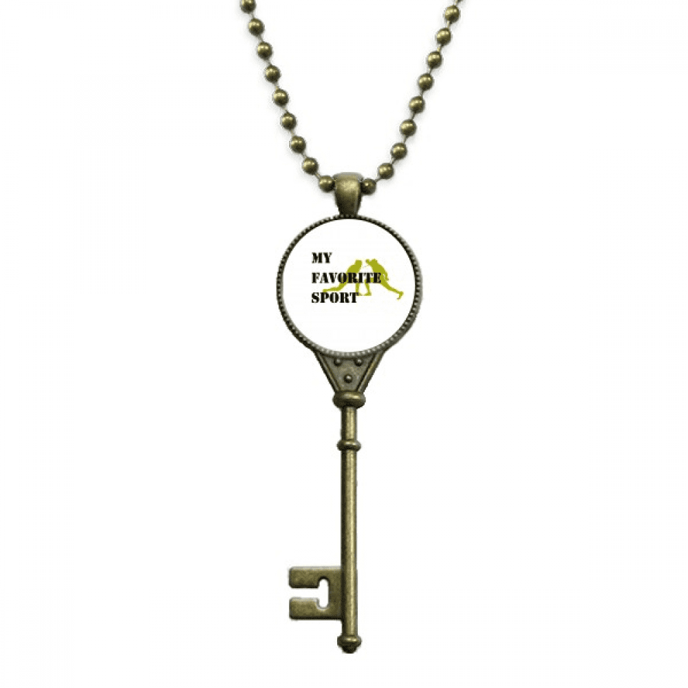 like sports fitness balanced fencing key necklace pendant tray ...
