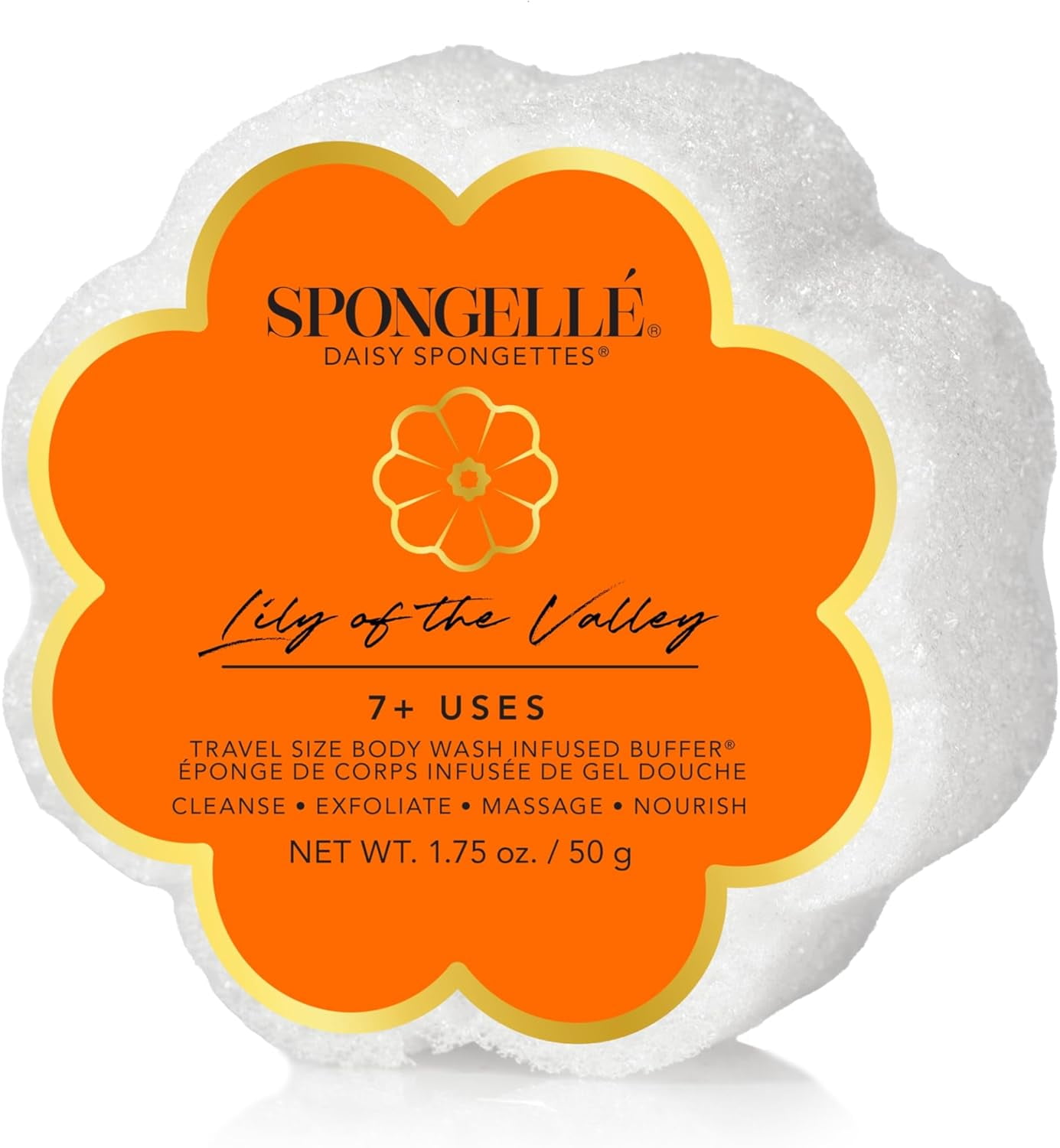 SPONGELLÉ Daisy Spongette Body Wash Infused Buffer Travel Soap Sponge ...