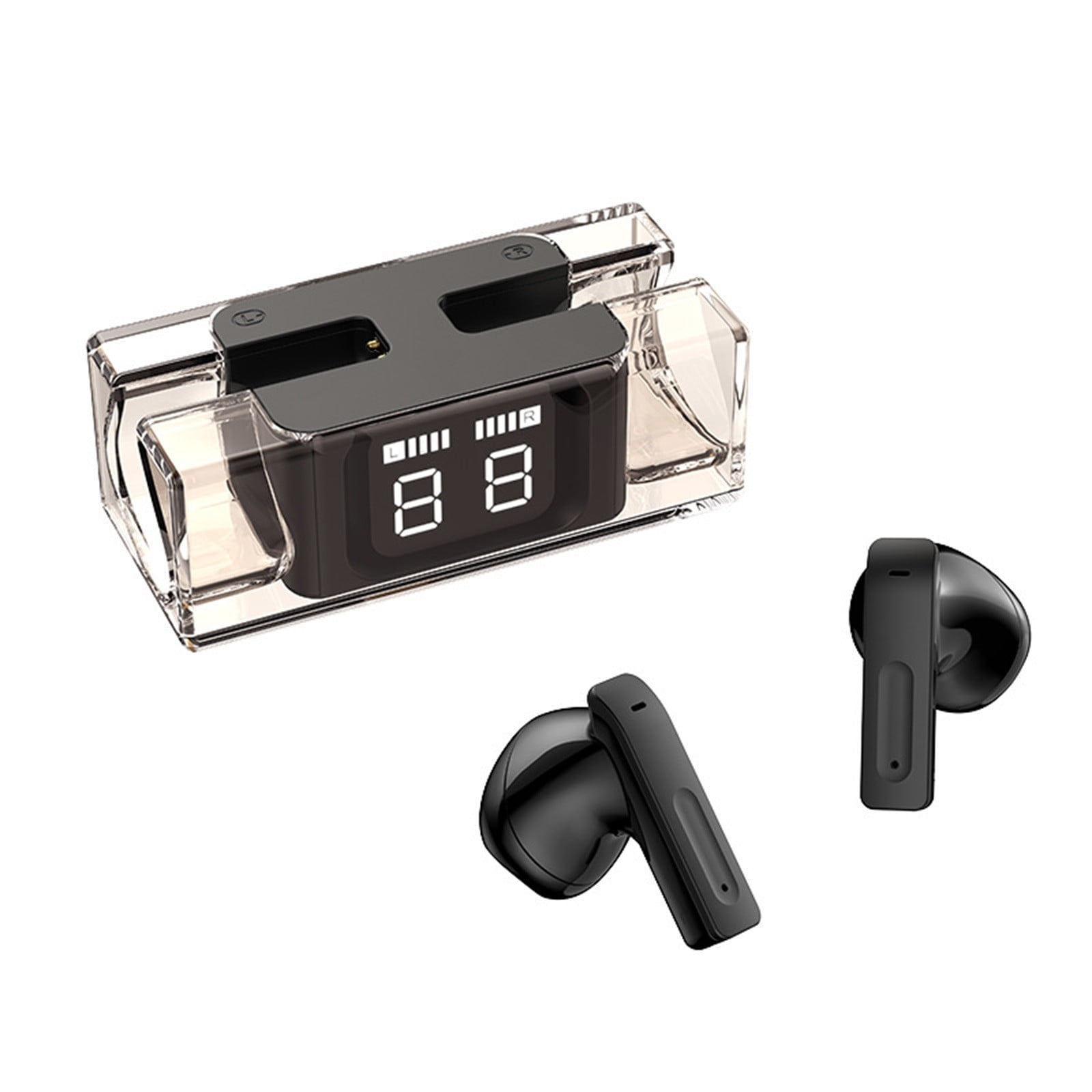 limited time Deal Wireless Bluetooth Earbuds, 75Hrs Playback, LED ...
