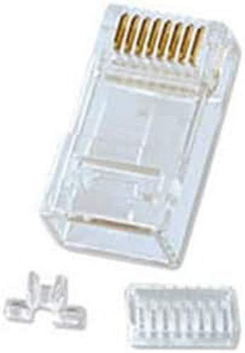 lindy 62430 rj-45 male connector, 8 pin utp cat6, pack of 10 - Walmart.com