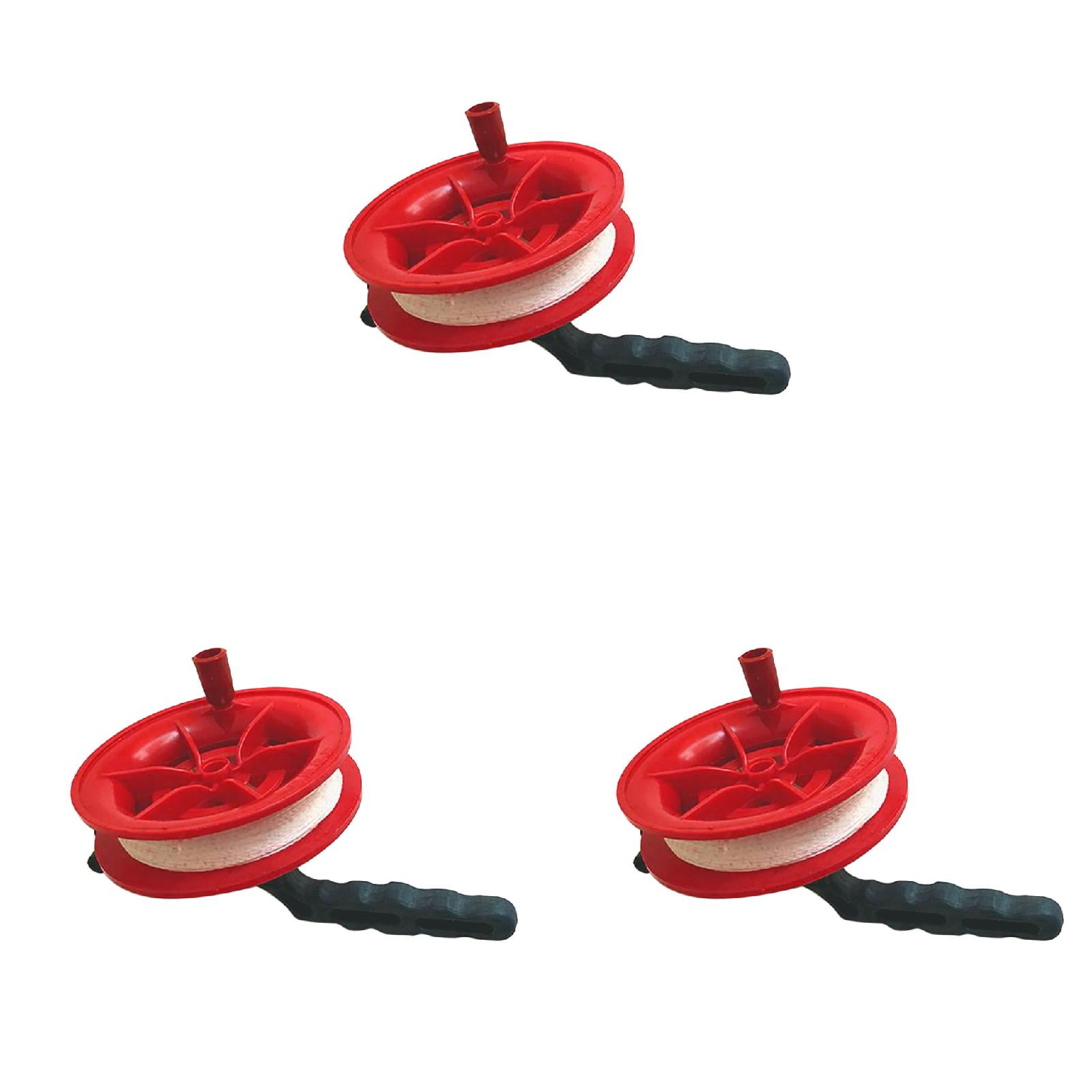 line length 100M String Line Red Wheel Kite Reel 2PCS Kite Paper Quad Line Stunt Kite Bike Party ...