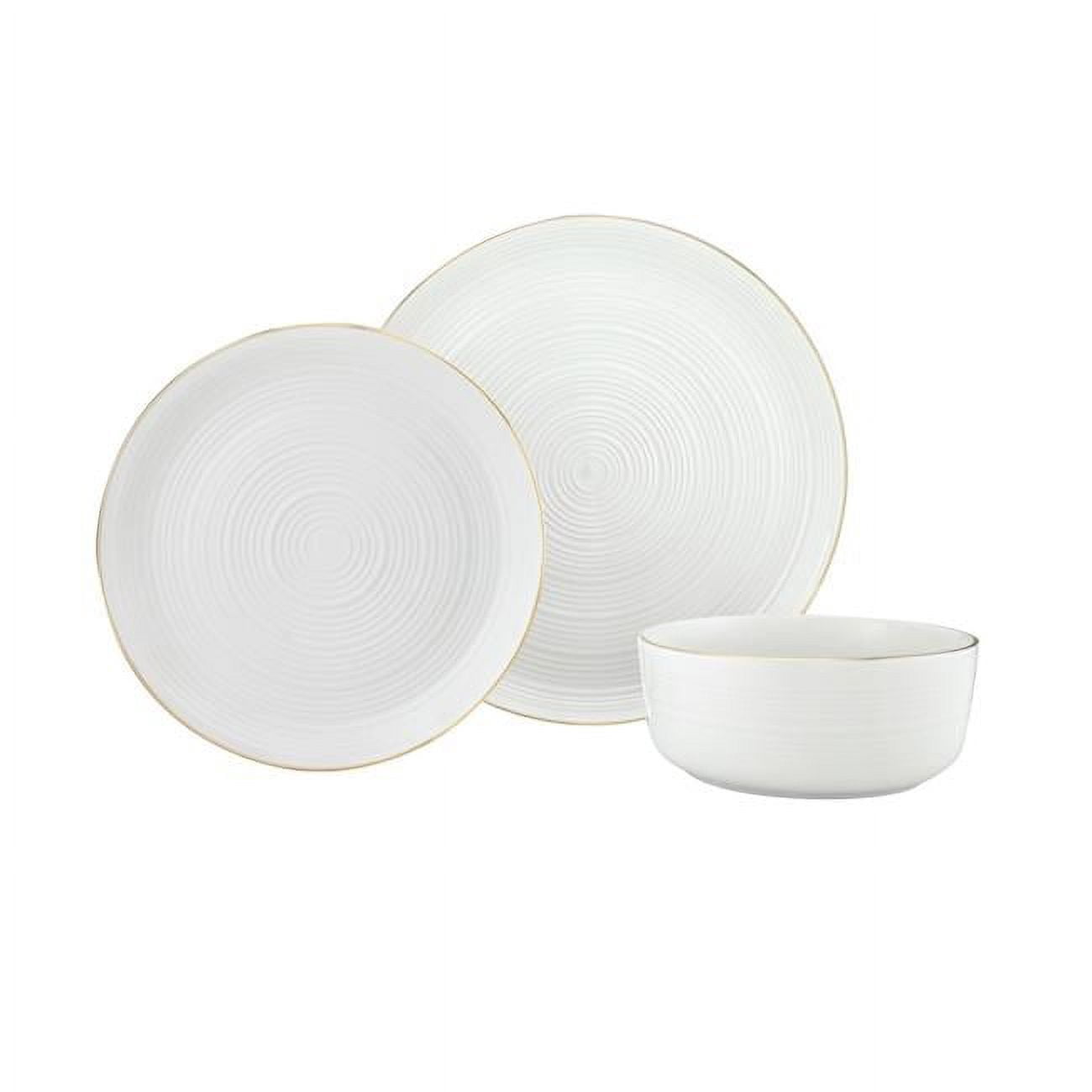 linear-porcelain-gold-rim-12-piece-dinnerware-set-service-for-4 ...