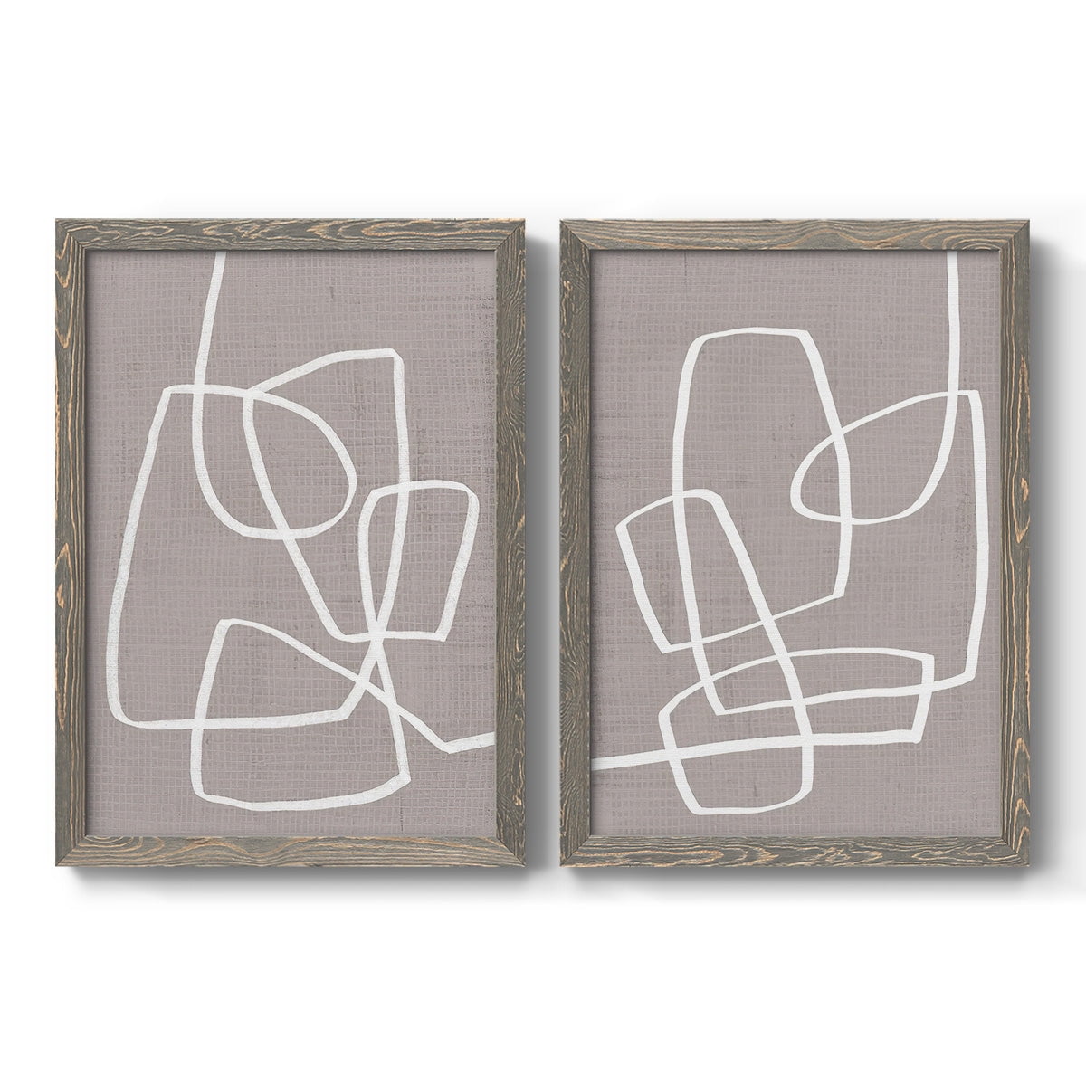Linen Roundabout I - Premium Framed Canvas 2 Piece Set - Ready to Hang ...