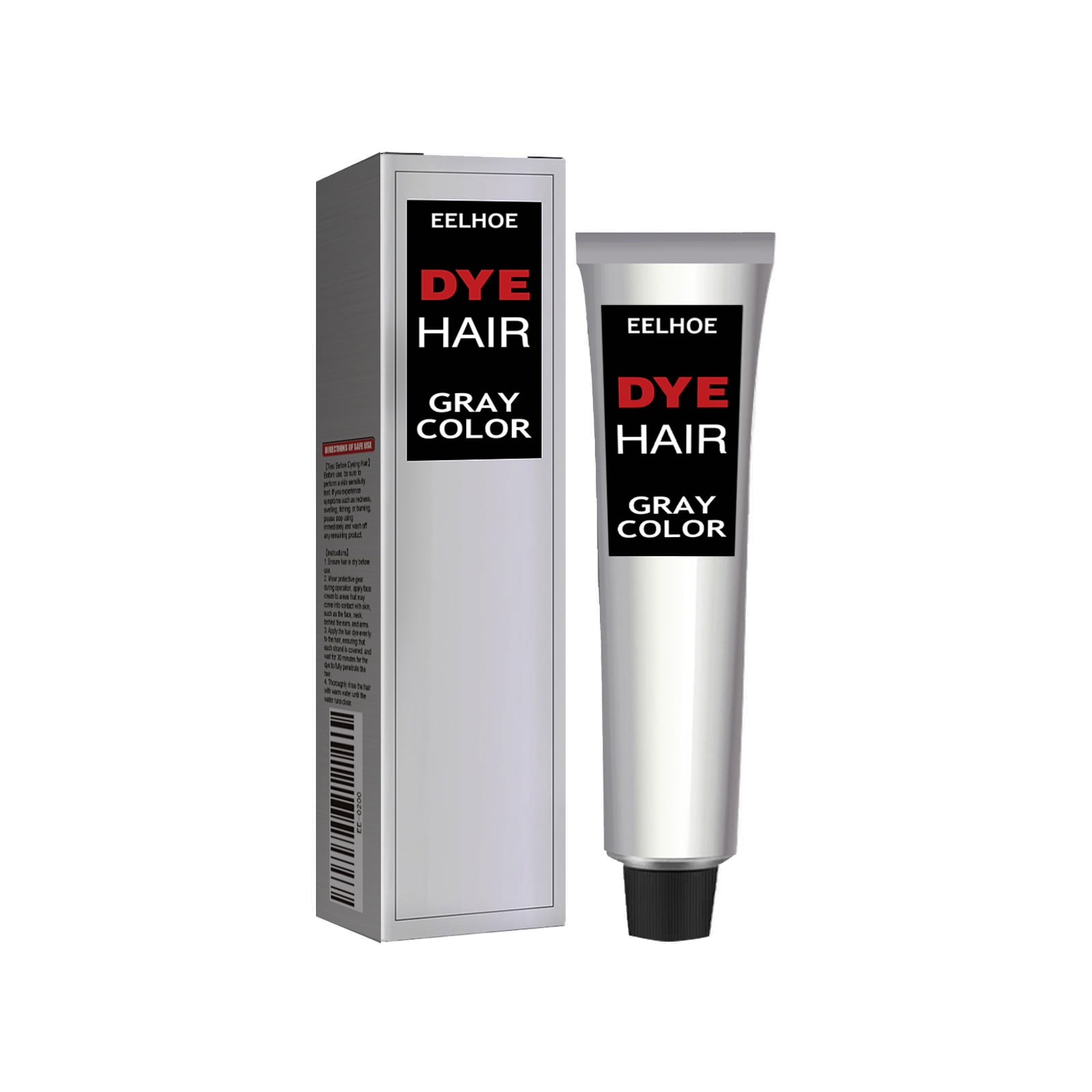 lingdou 2pc Gray Hair Dye Cream, DIY Fashion Gray Color Hair Cream ...