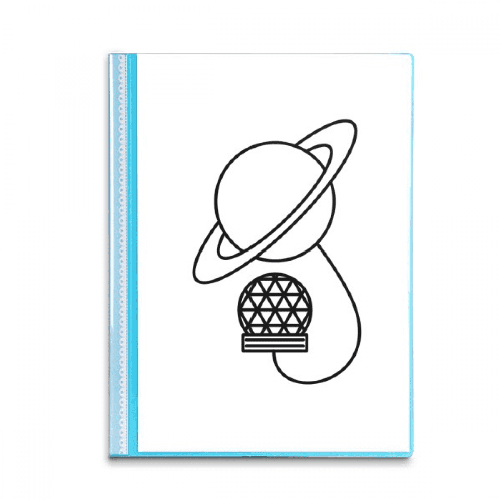 link crystal ball planet book sheet protectors portfolio binder folder ...