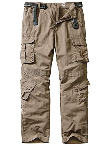 linlon Hiking Pants for Men, Outdoor Lightweight Quick Dry Fishing ...