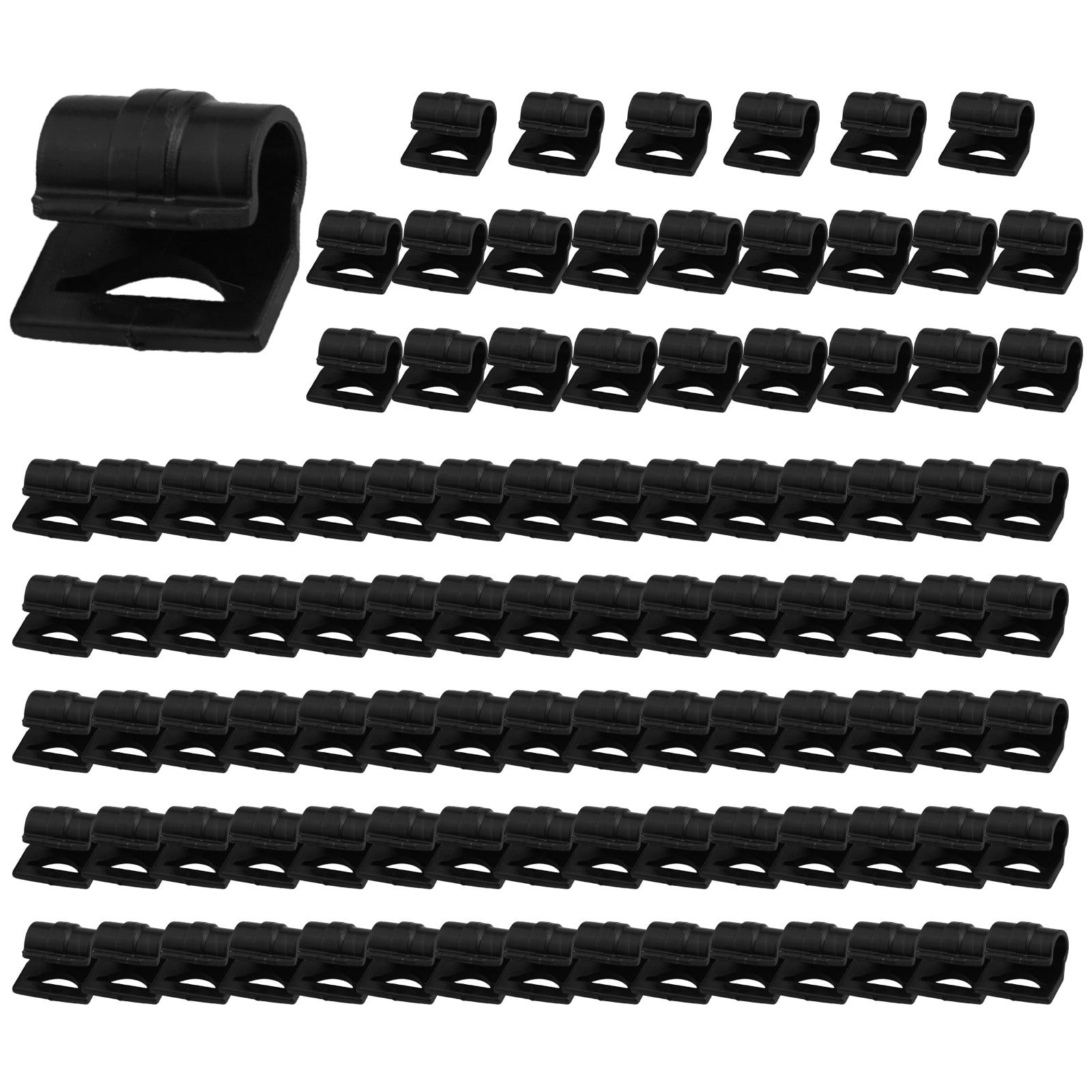 linyes 100pcs Camping Tent Hooks Caravan Awning Tent Pole Plastic Inner ...