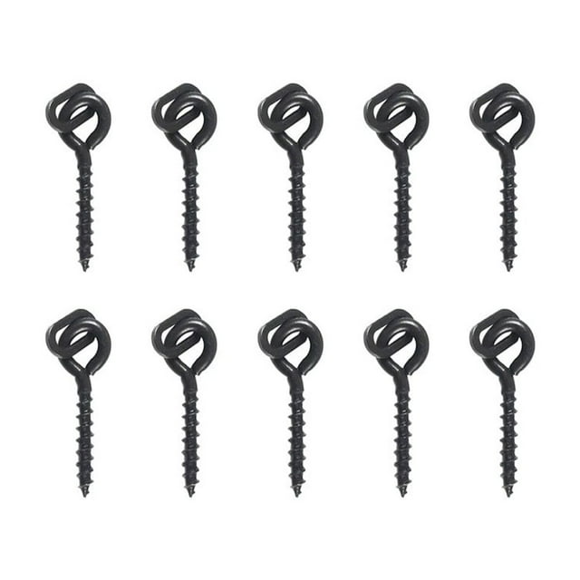 linyes 20pcs Bait Screws With Ring Swivel For Carp Fishing Floating ...