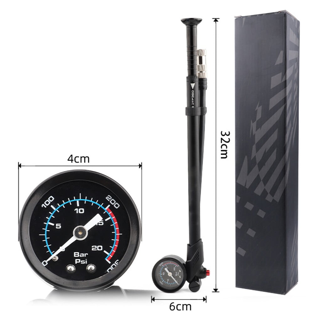 linyes 300psi Bike Air Pump with Gauge for Fork Rear Suspension Shock ...