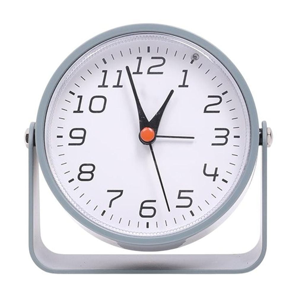 linyes 4.25 Inch Small Analog Alarm Clocks Operated Desk Clock Table ...