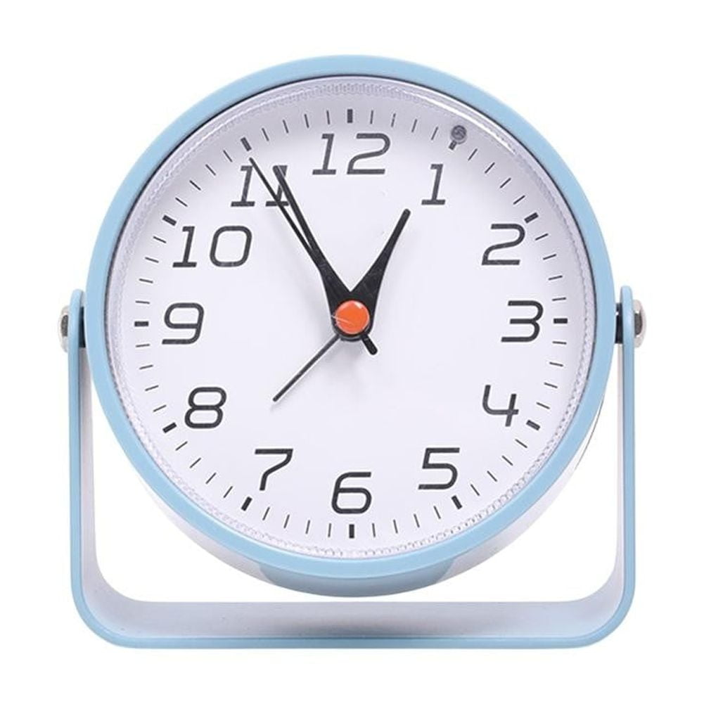linyes 4.25 Inch Small Analog Alarm Clocks Operated Desk Clock Table ...