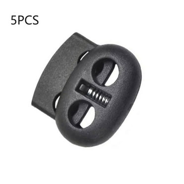 50 Pack Round Cord locks, Plastic Toggle Spring Stopper Single Hole for ...