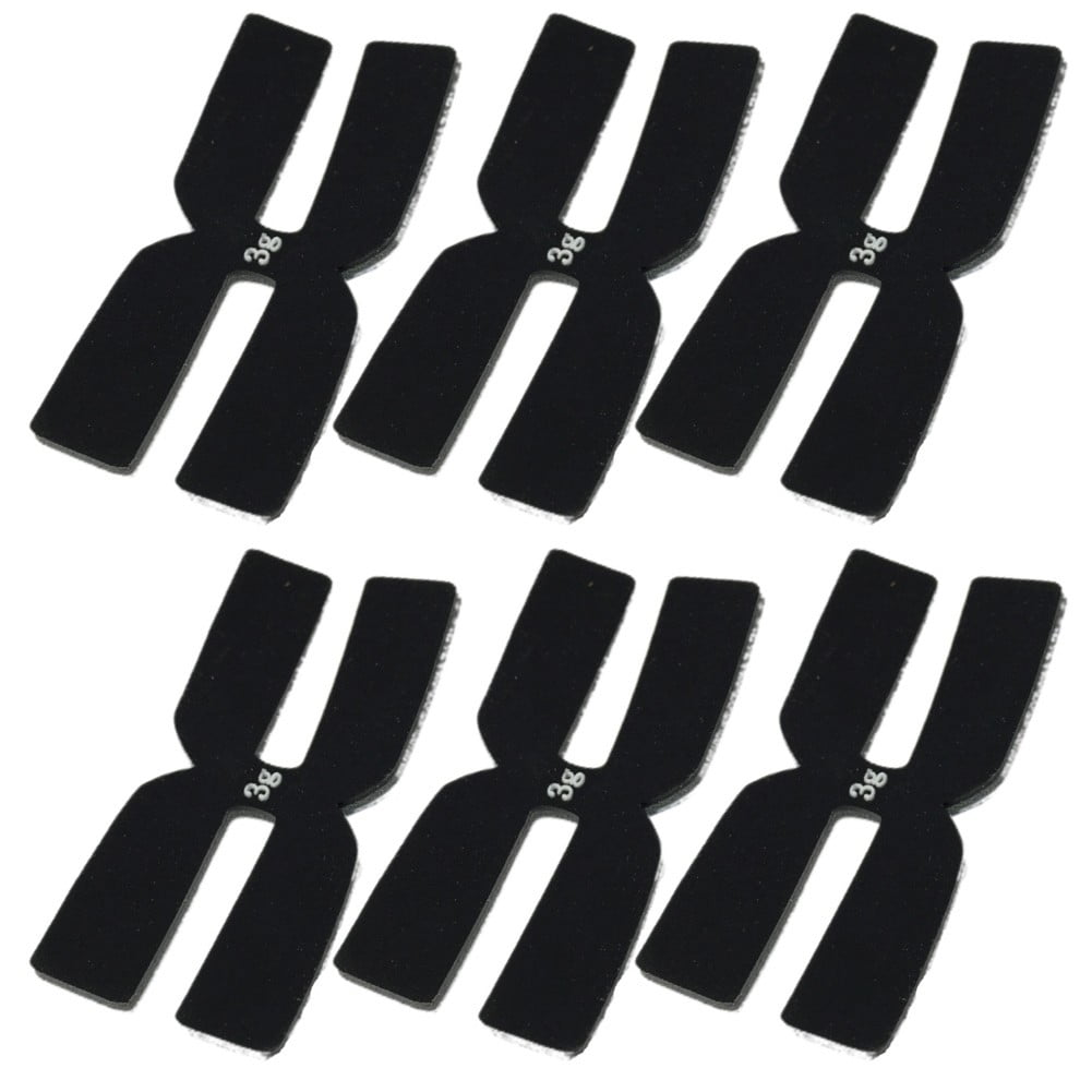 linyes 6pcs Silicone 3g Tennis Weight Tape Balance Strips Tennis Racket ...