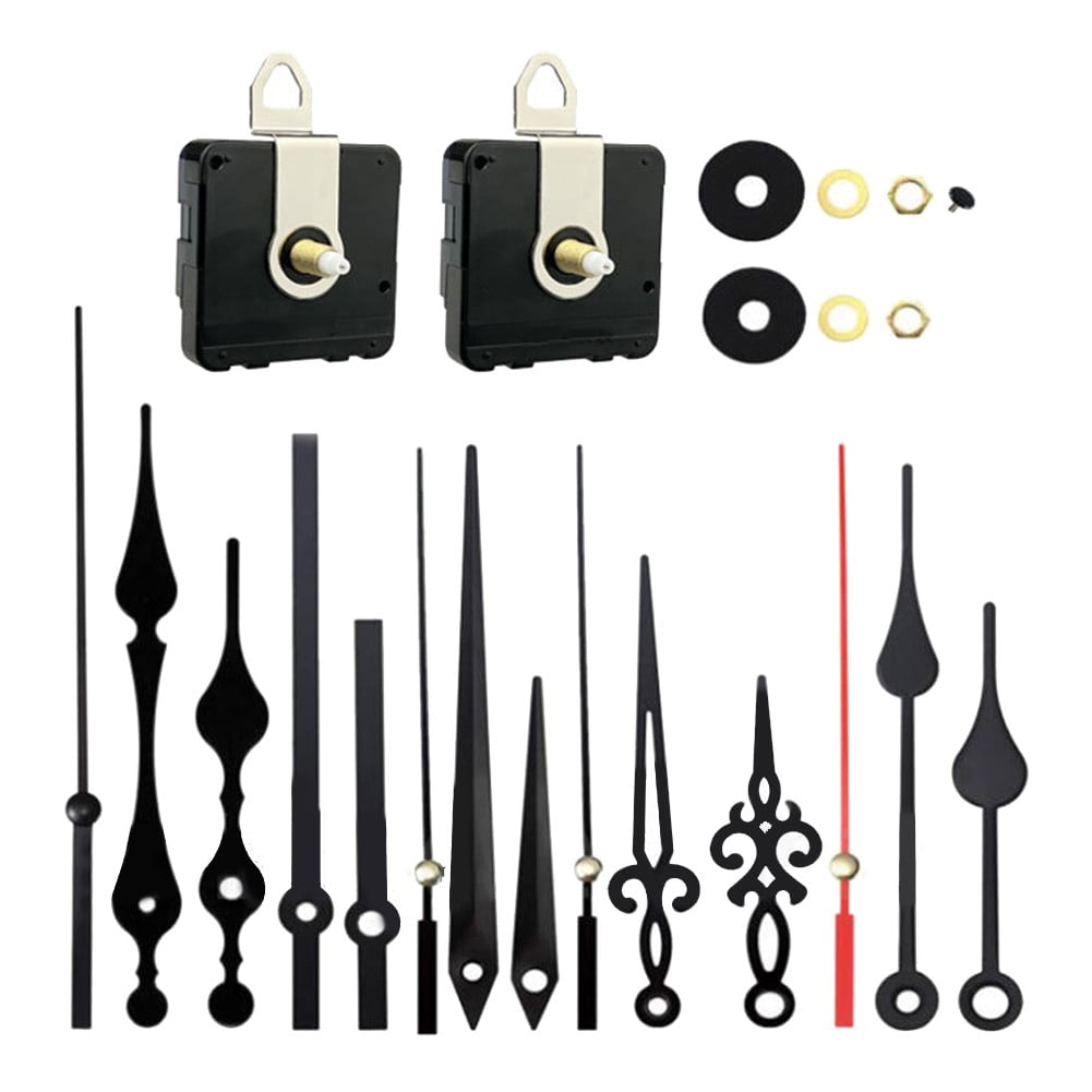 linyes DIY Wall Clock Kit Silent Movements with Multiple Metal Pointer ...