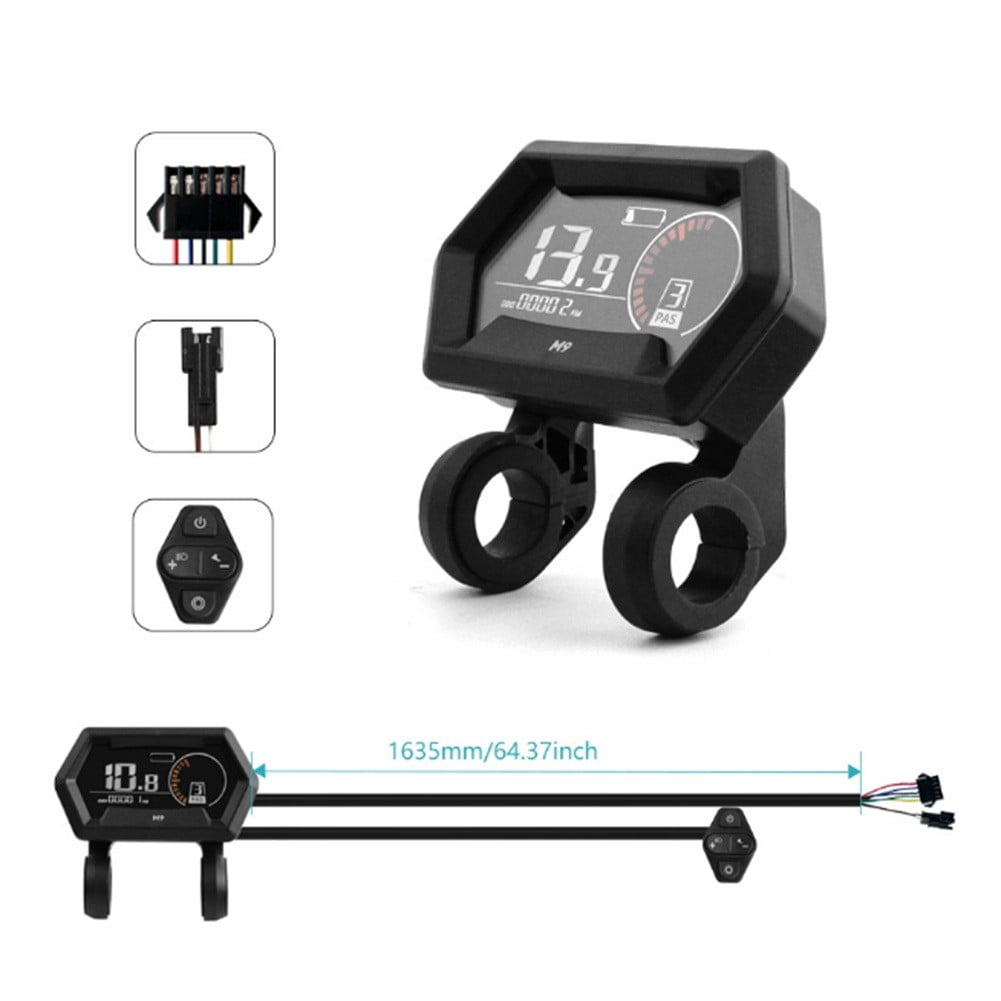 linyes LCD M9 Color Screen Monitor Big Screen Display For Electric Bike ...