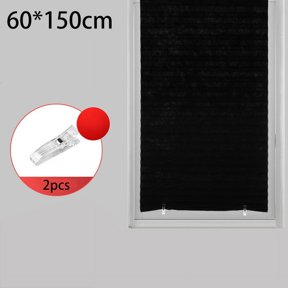 Self-Adhesive Pleated Blinds Half Blackout Windows Curtains for ...