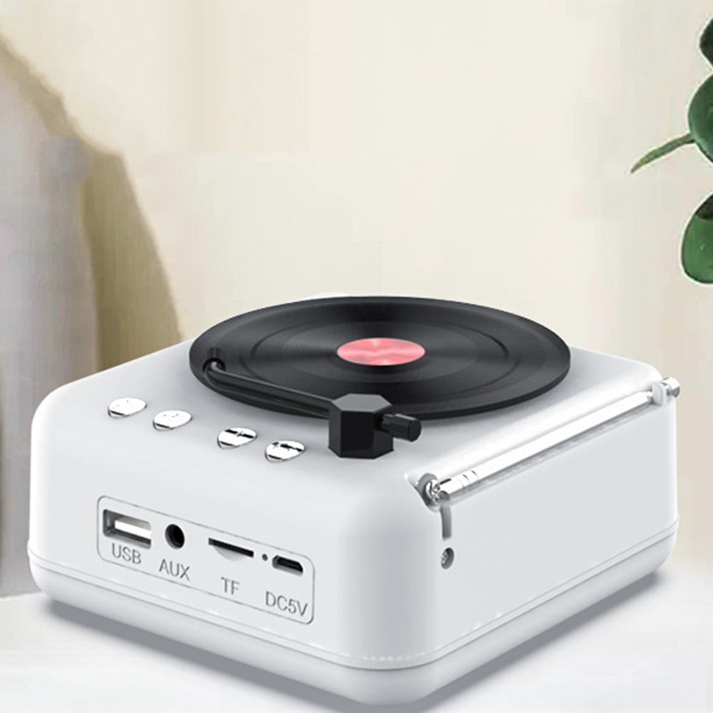 linyes Retro Rotating Vinyl Record Speaker Wireless Bluetooth ...