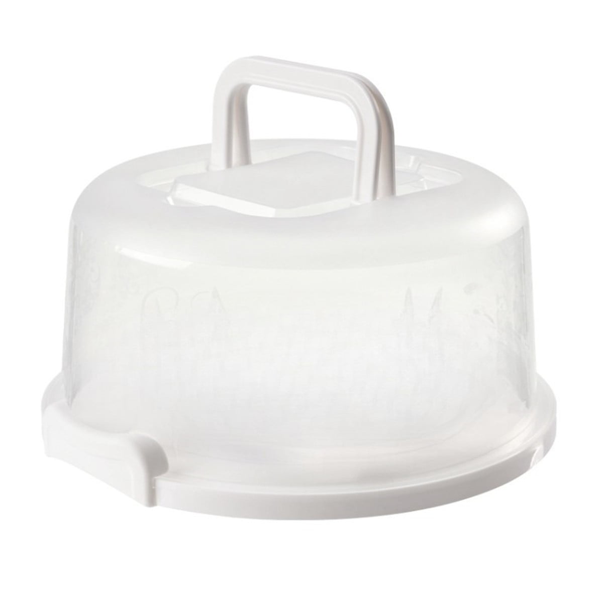 linyes Round Cake Carrier Container Stand with Lid and Handle for ...